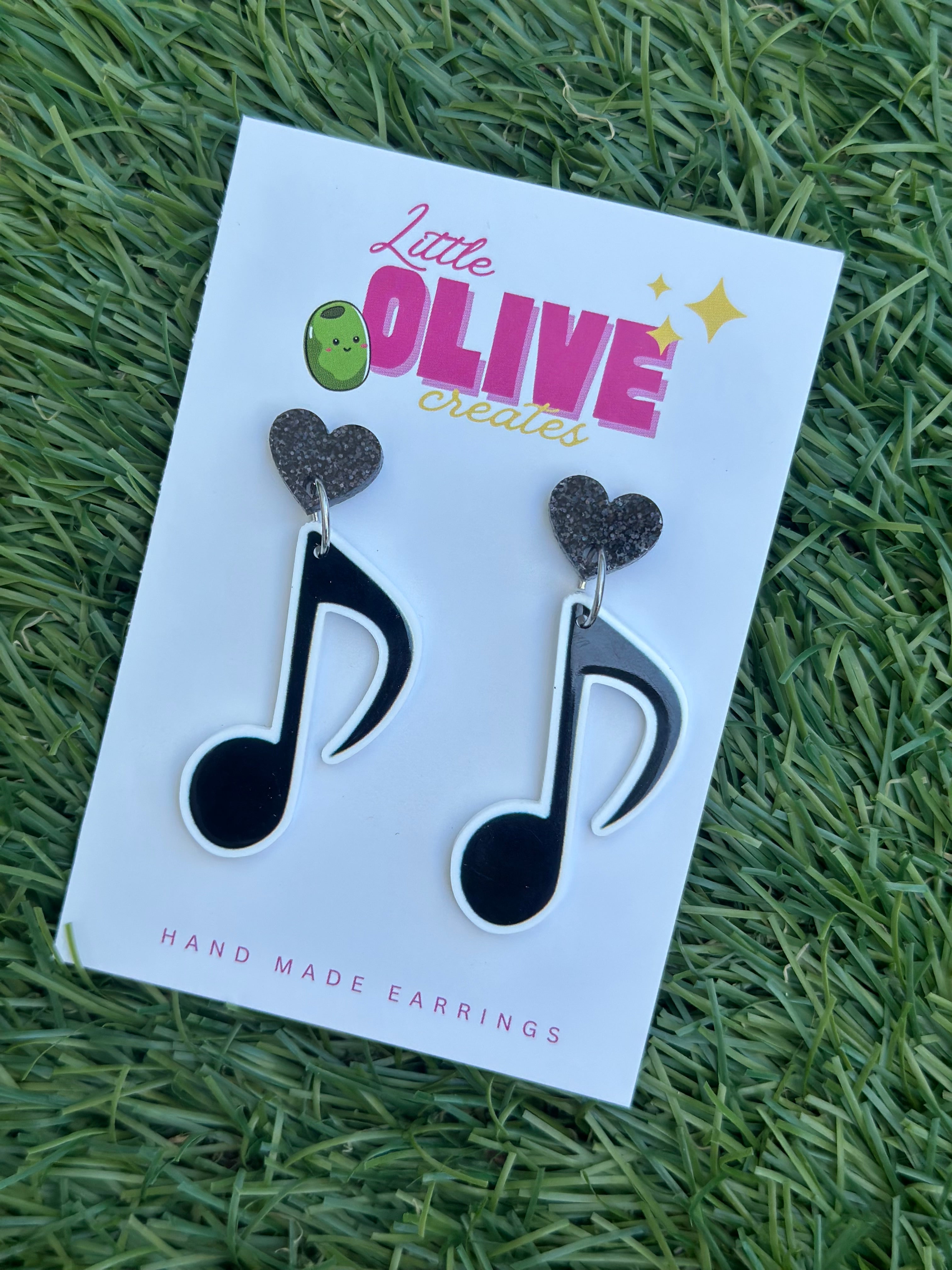 Musical Note Dangle Earrings – Perfect for Music Teachers 🎶 – Little ...